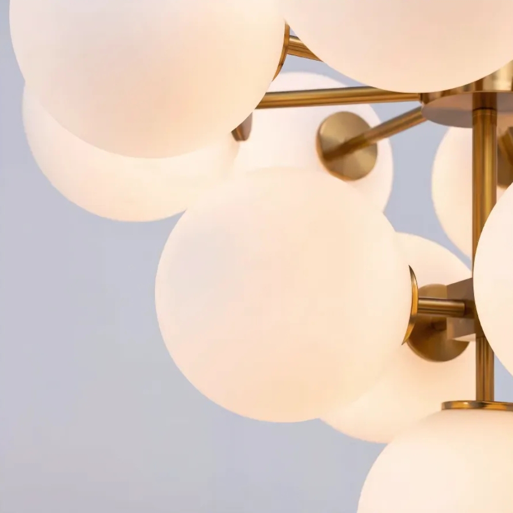 Moderne witte design cluster hanglamp • Verlichting Trends