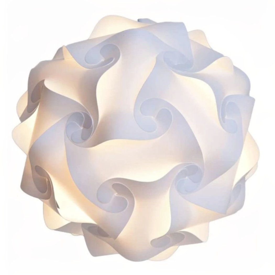 Ronde witte Scandinavische hanglamp • Verlichting Trends