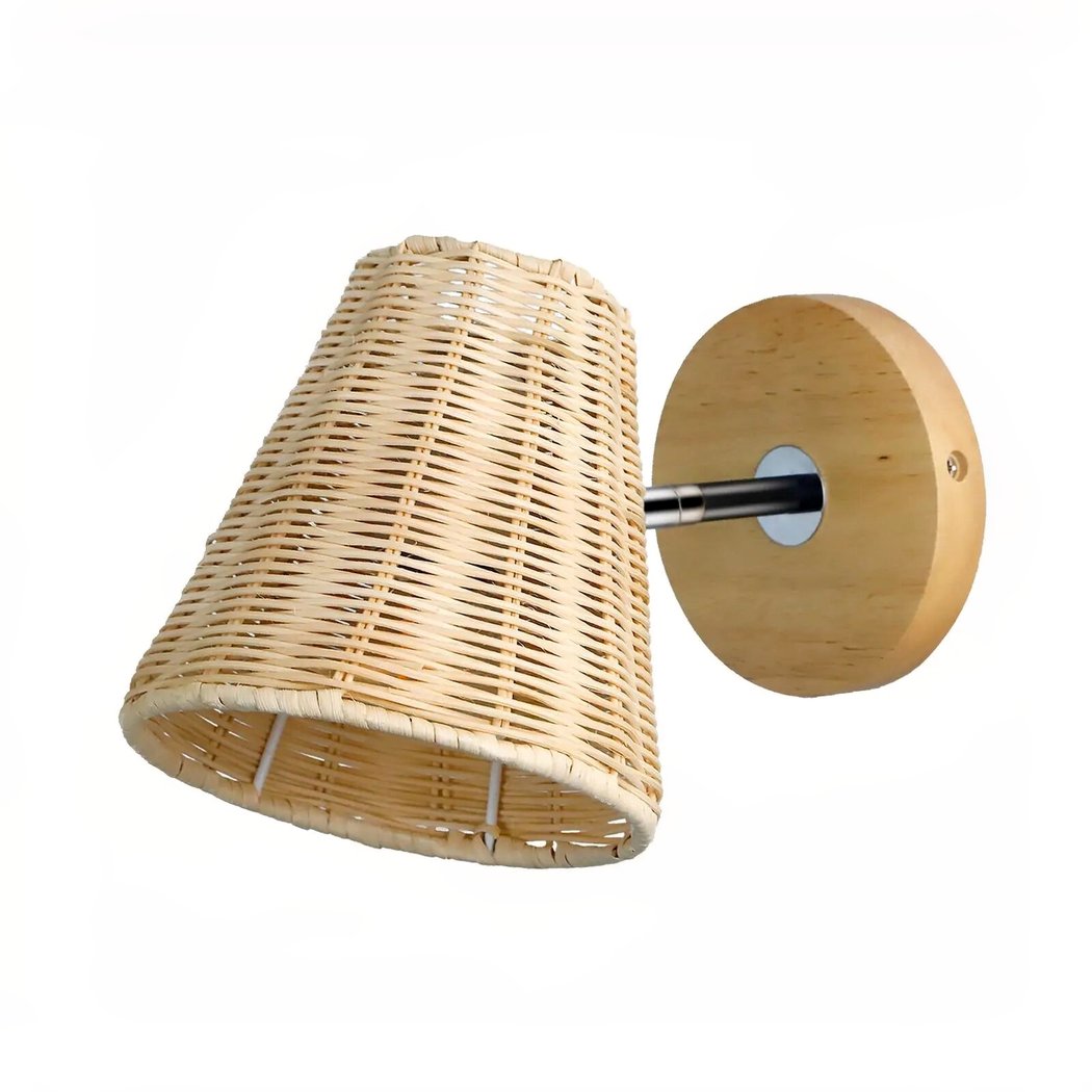 Rotan wandlamp in Boheemse stijl • Verlichting Trends