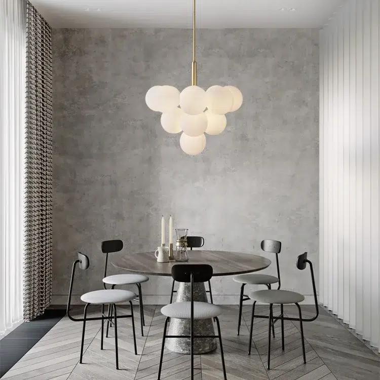 Moderne witte design cluster hanglamp • Verlichting Trends